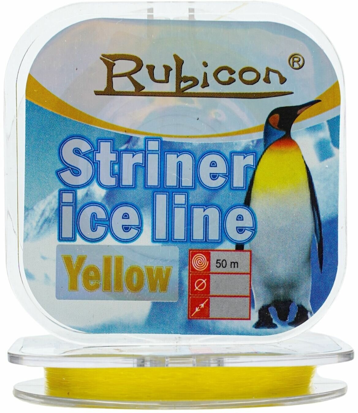 Леска зимняя RUBICON Striner Ice Line (yellow) 50 м 0,25 мм