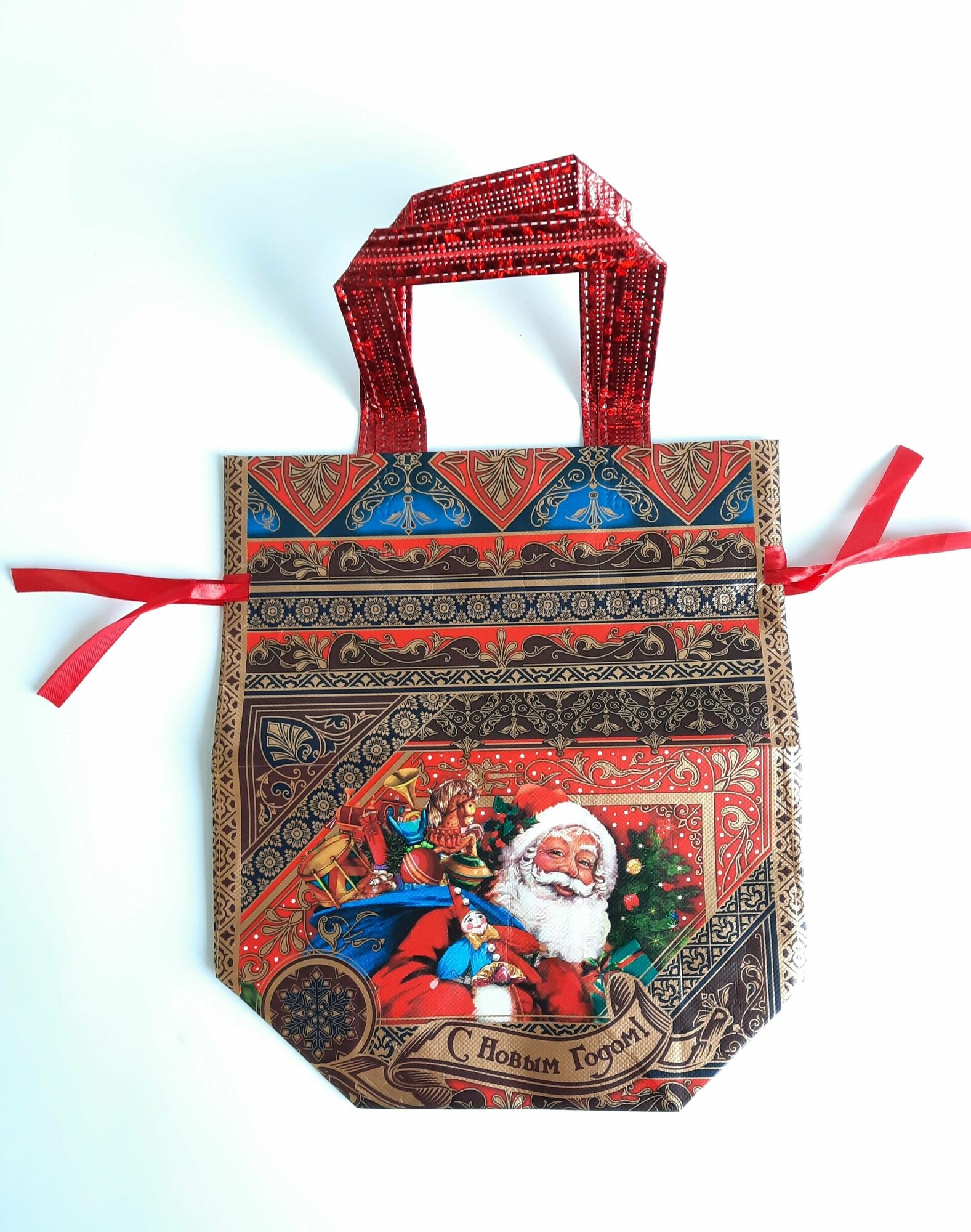 Подарочная упаковка на Новый Год 2026 Мешочек Дарите Счастье 17955