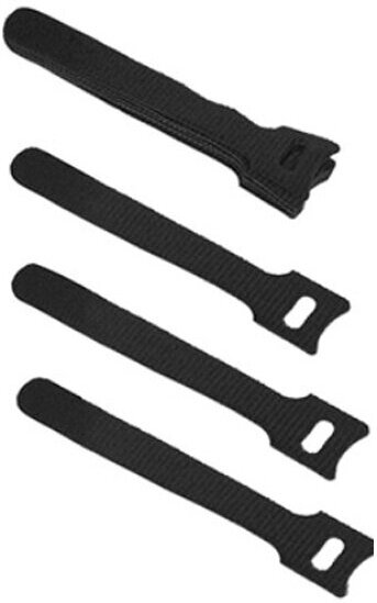 Хомут для кабеля Cabeus CLAMP-125-BK, липучка с мягкой застежкой, 125x14 мм, черный (10 шт.)