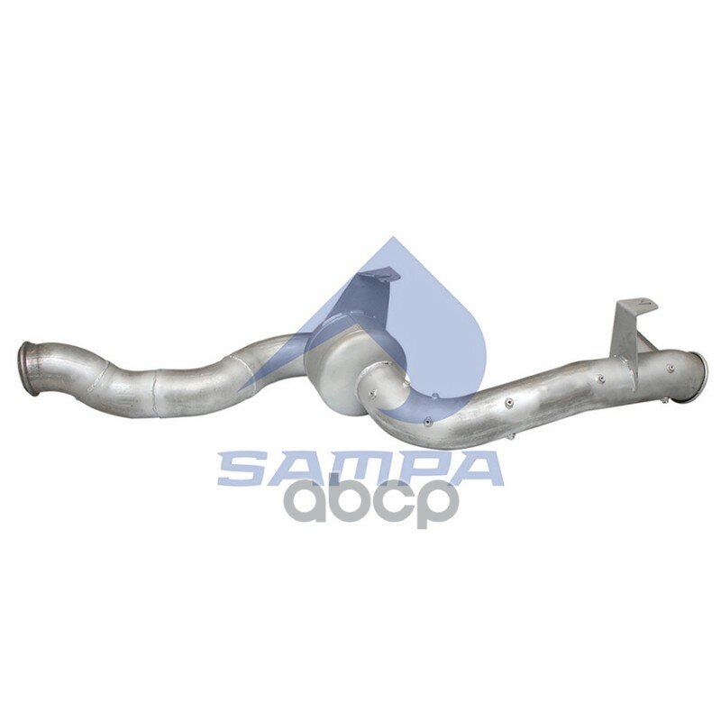 Труба глушителя! приемная задняя L=1696 Euro IV-V Daf XF95/XF105/CF85 05> SAMPA арт. 051231
