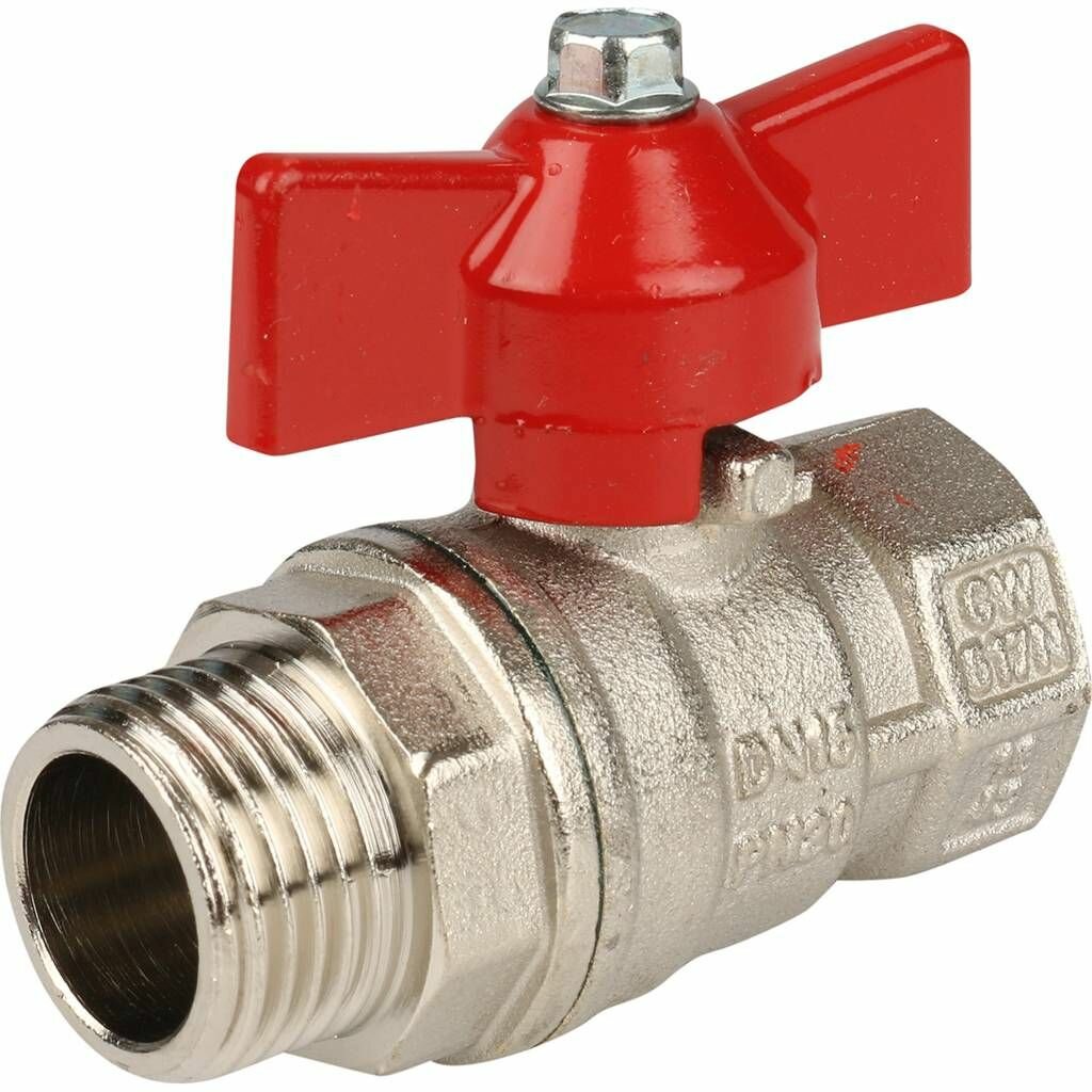 Кран шаровой Itap IDEAL 93 1/2" муфта/резьба полнопроходной (бабочка)