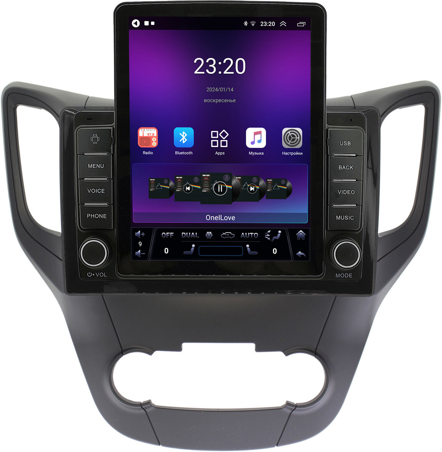 Штатная магнитола Changan CS35 2013-2022 (черная) Canbox GTR095-1041 на Android 10 (QLed, 4/64, DSP, CarPlay)