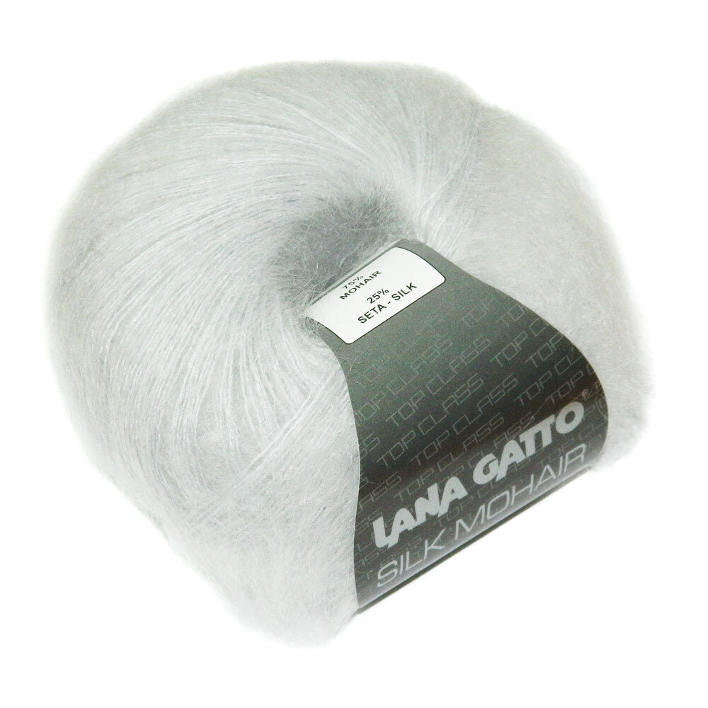 Пряжа Silk Mohair Lana Gatto - 6033 оч. бл. голубой