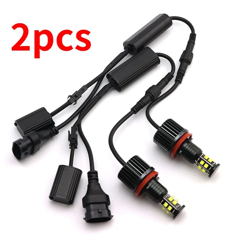 160 Вт белые светодиодные автомобильные габаритные огни с ангельскими глазами, лампы без ошибок для BMW X5 X5M E70 X6 X6M E71 2007-2011 White-2pcs