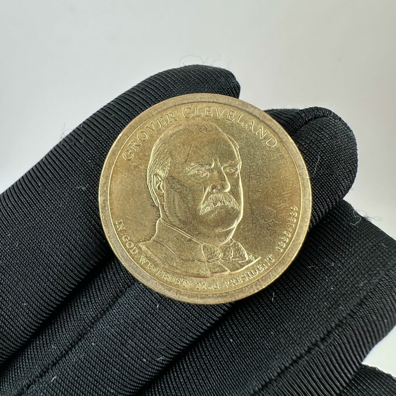 Монета 1 доллар 2012 год "Президенты США" Гровер Кливленд (Grover Cleveland) №22 Двор P