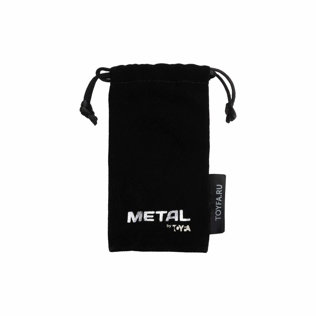 Анальная втулка Metal by TOYFA, металл, серебряная, с чёрным кристаллом, 9,5 см, 4 см, 150 г