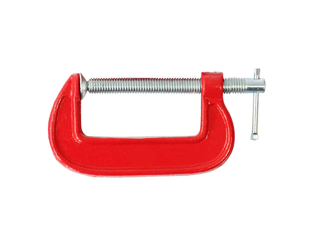 Струбцина UGO LOKS, G-образная, металлическая рама, ширина зажима 75мм