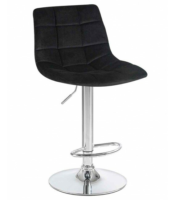Стул барный DOBRIN TAILOR LM-5017, черный велюр