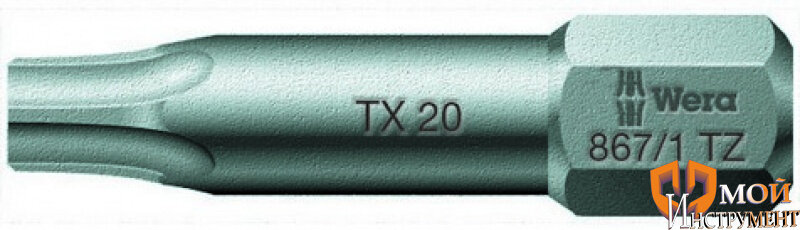 066302 867/1 TZ TORX Насадка TX 7х25 мм WERA