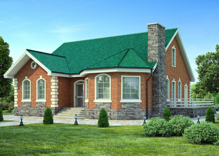 Проект дома Plans-36-86 (130 кв. м, кирпич)