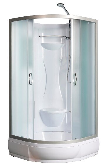 Душевая кабина Rein 90/24 БК без крыши, стекло матовое или тонированное