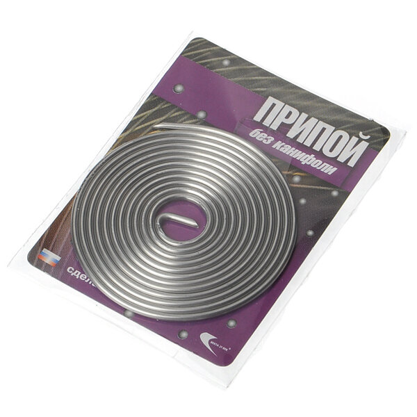 Припой ПОС-61 проволока 1,5 D=1,5мм L=1м на спирали 030324 (5 шт. в комплекте)