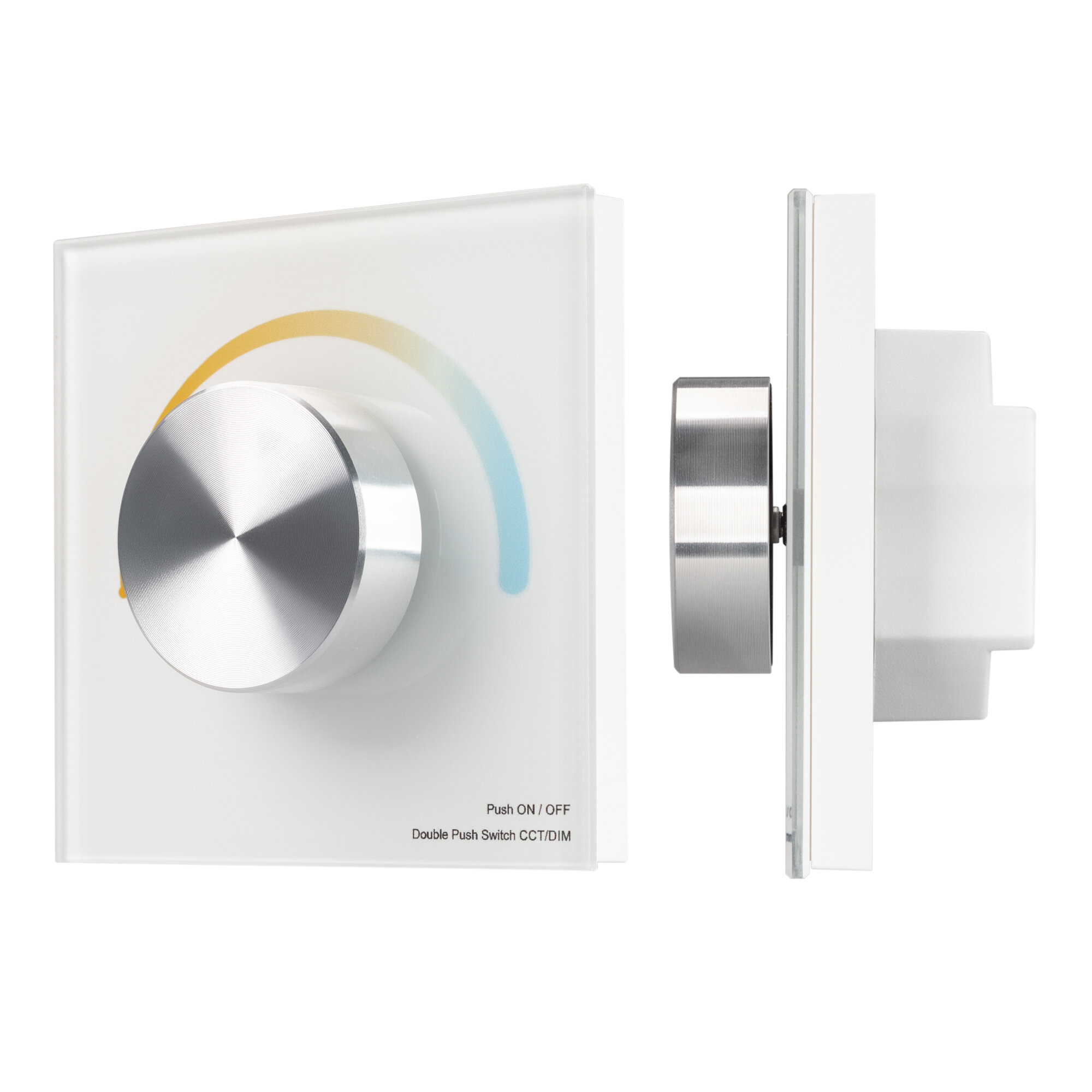 Панель управления Arlight Панель SMART-P2-MIX-G-IN White (3V, Rotary, 2.4G) (ARL, IP20 Пластик, 5 лет)
