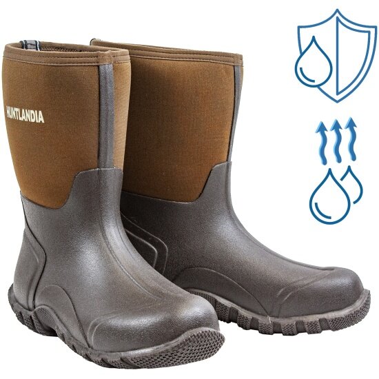 Сапоги короткие Huntlandia NEO Middle Brown, разм. 41 EU (40 RU)