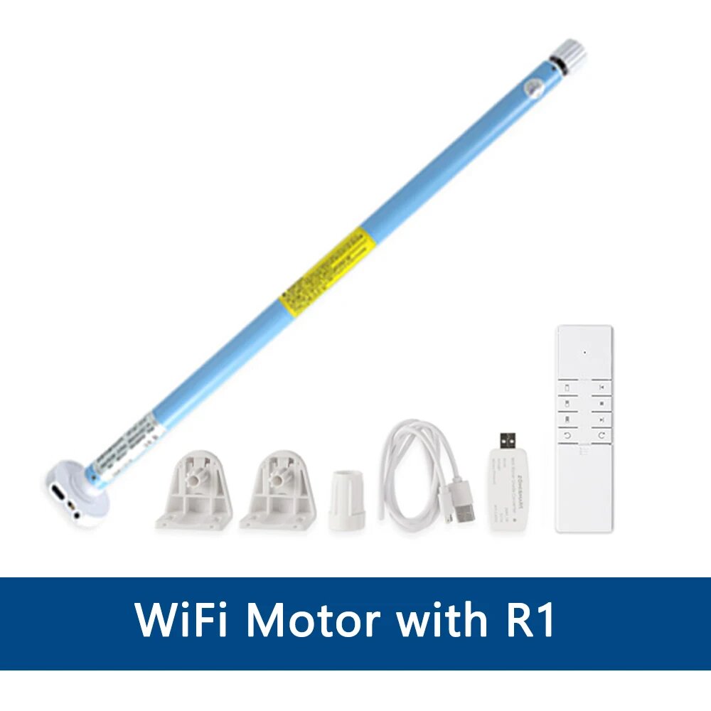 Электрический мотор для штор Zemismart Wi-Fi WiFi Motor with R1, For 17mm