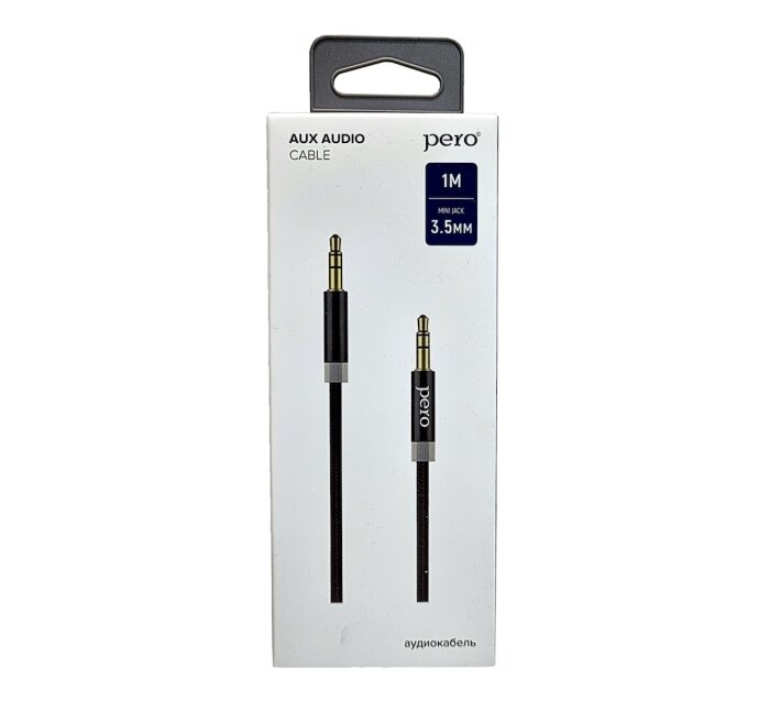 Аудиокабель Pero MC01 mini jack 3.5mm 1м