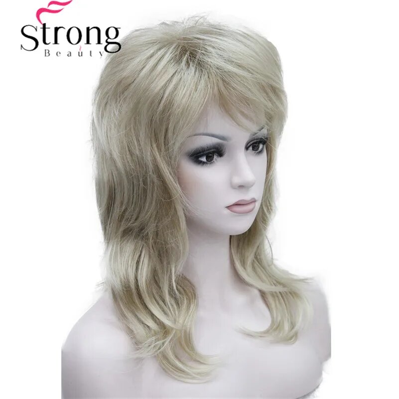 Парик StrongBeauty блондин с волнами, цвет 15BT613