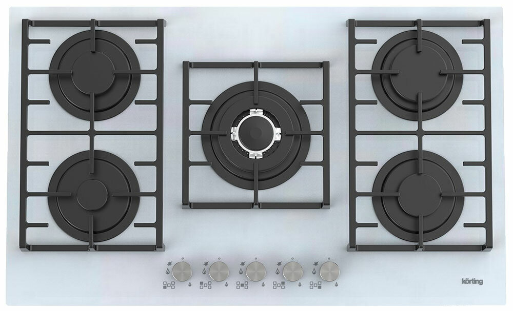 Газовая варочная панель Korting HGG 9835 CTW