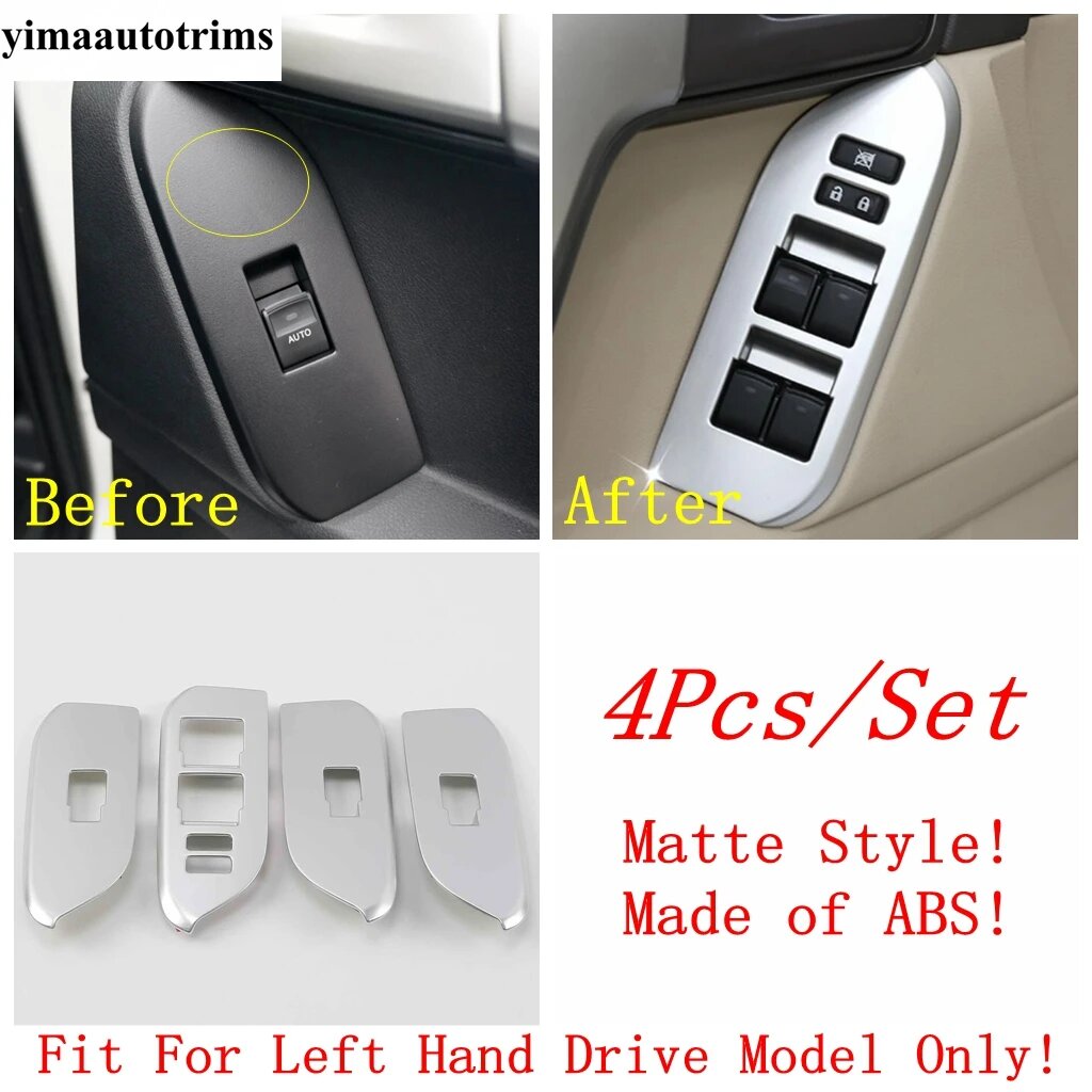 Внутренняя панель для автомобильной двери и окна, кнопки подъема, панель, обшивка для Toyota C-Matte