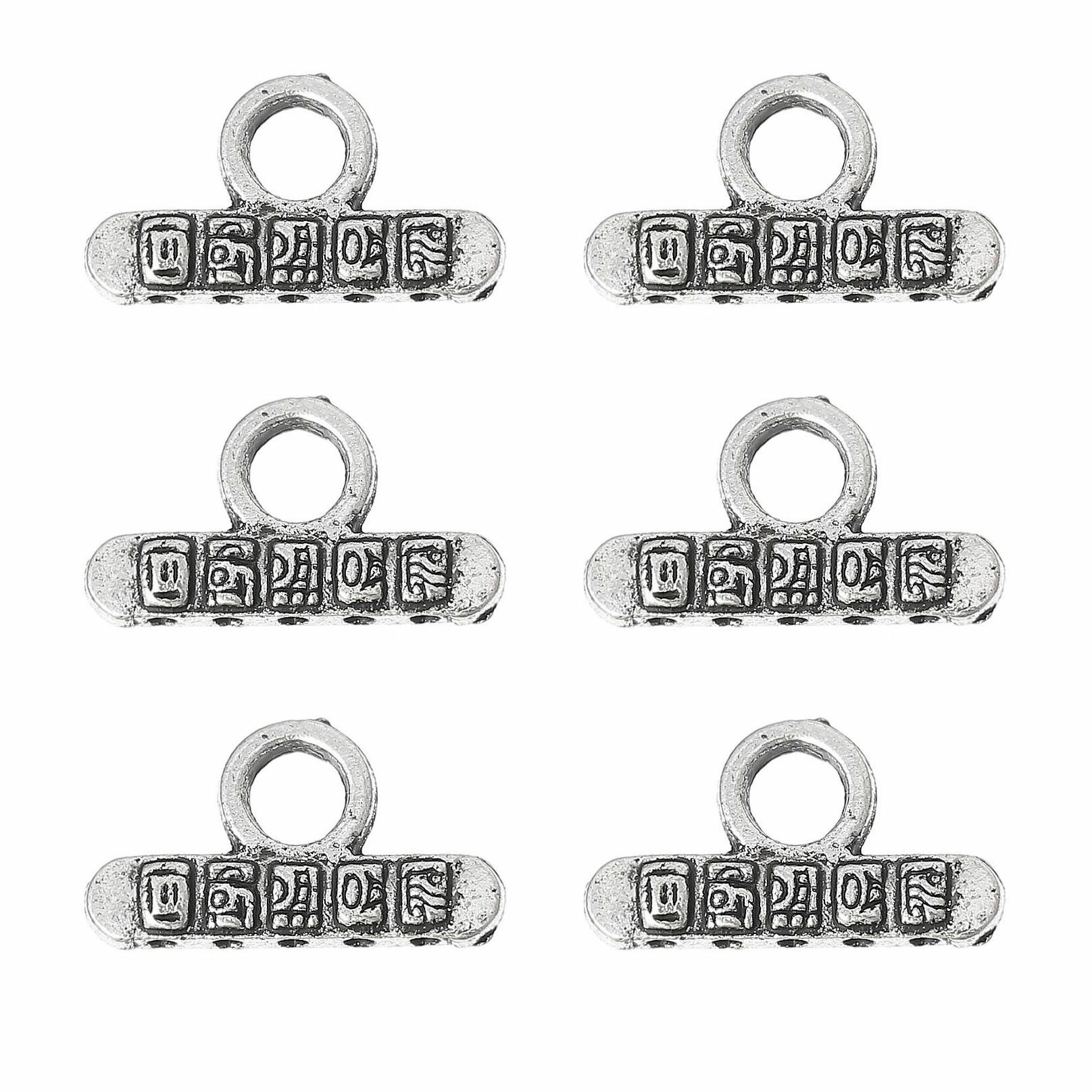 Коннектор потайной "Майя" на 5 нитей, 6 штук.