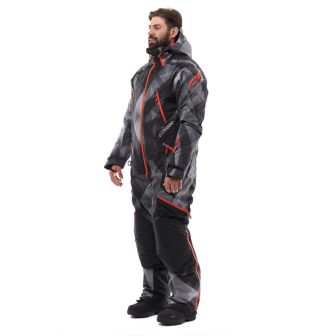 Dragonfly Комбинезон снегоходный Extreme Man Camo - Grey Утепленный XL