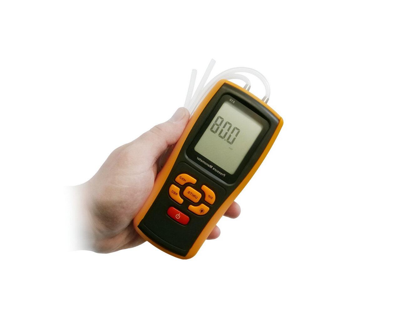 Hti Мод: GM-510 (Y110985MG) манометр с ЖК-дисплеем и подсветкой до 10 кПа - манометр дифференциальный с записью измерений в память