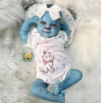 Кукла Reborn Cokela Аватар светится в темноте 48cm