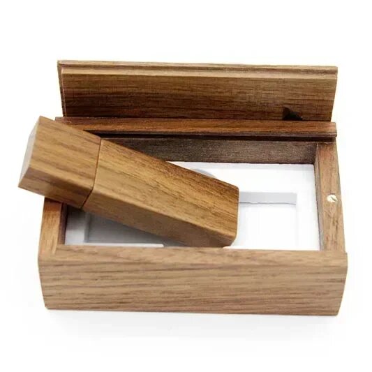 JASTER индивидуальный деревянный USB-флешка 8/16/32 ГБ 128 ГБ, Walnut with box