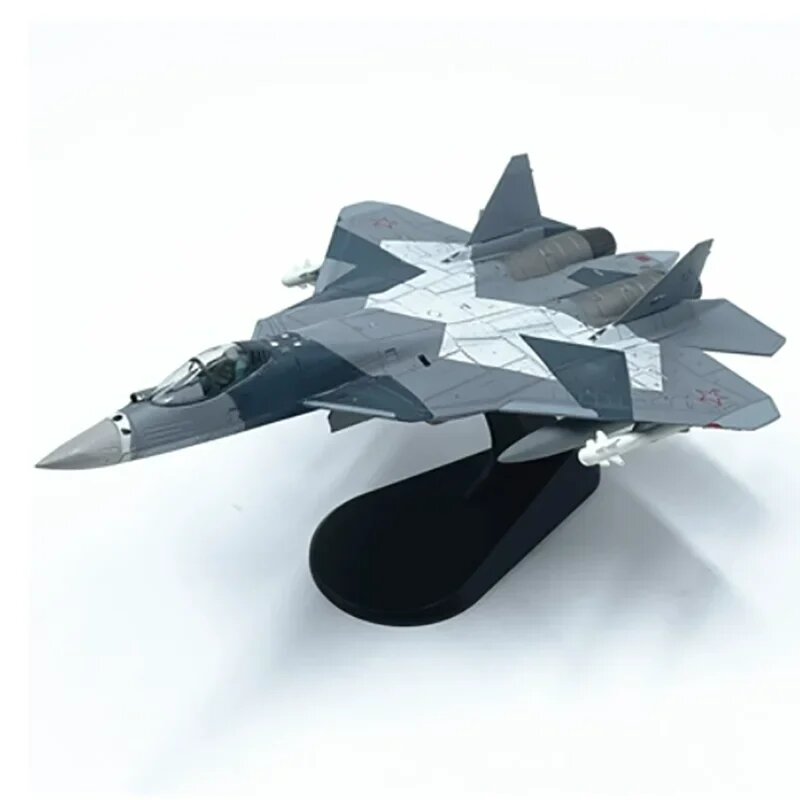 Металлическая модель самолета Su-57 HYINUO 1/100 B