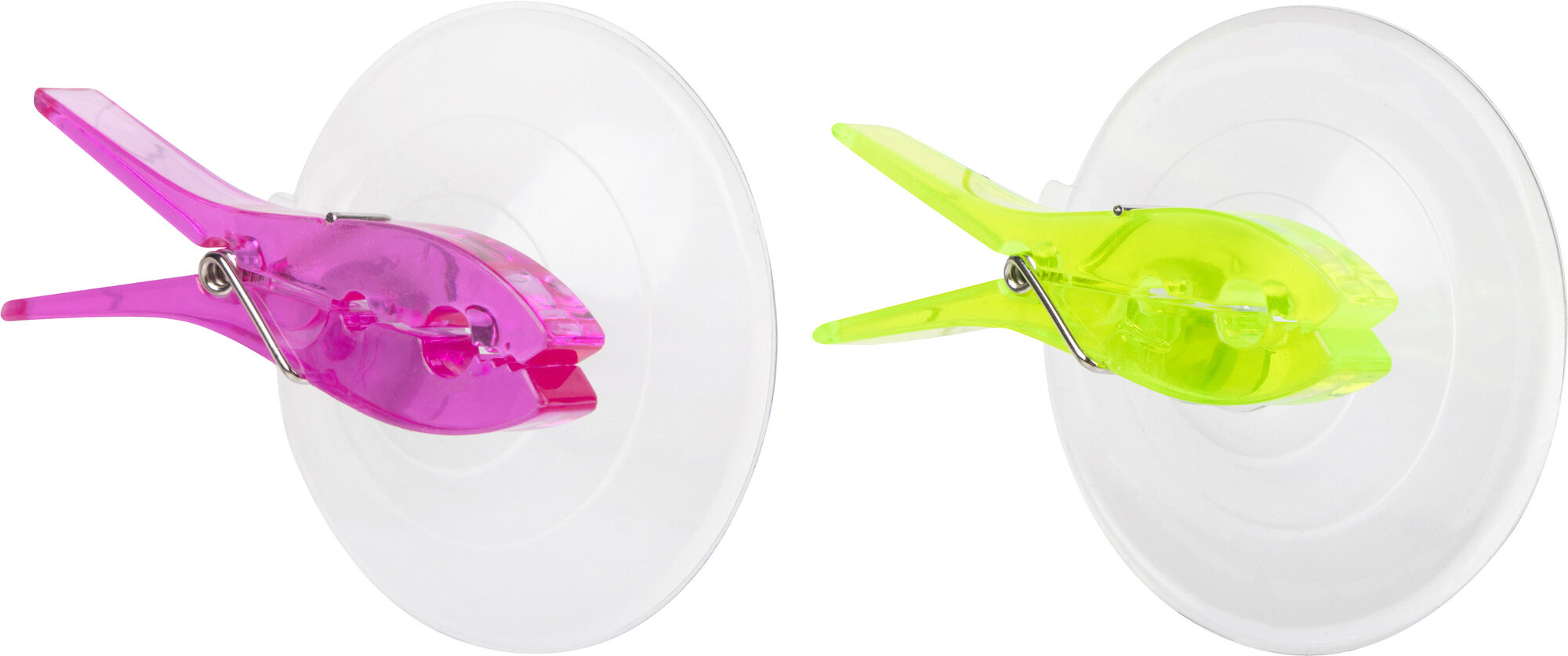 Крючки - прищепки на присосках "Рыжий Кот" HS-1, 8 х 6.7 см, 2 шт.