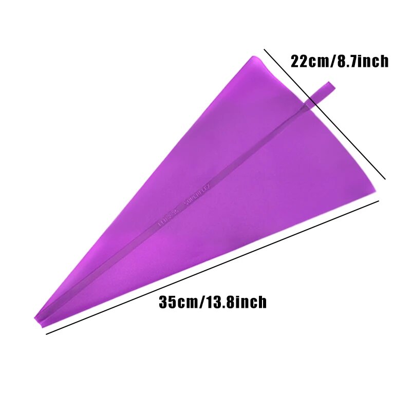 Многоразовые силиконовые кондитерские мешки Фиолетовый, 14 inch