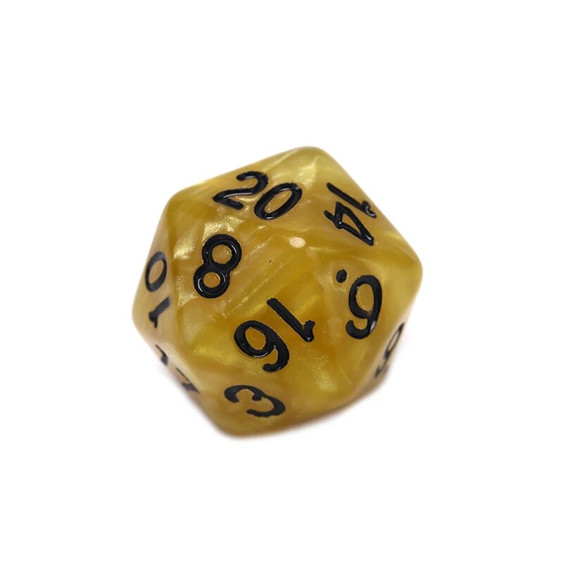 Двухсторонние кубики D20 из акрила YB