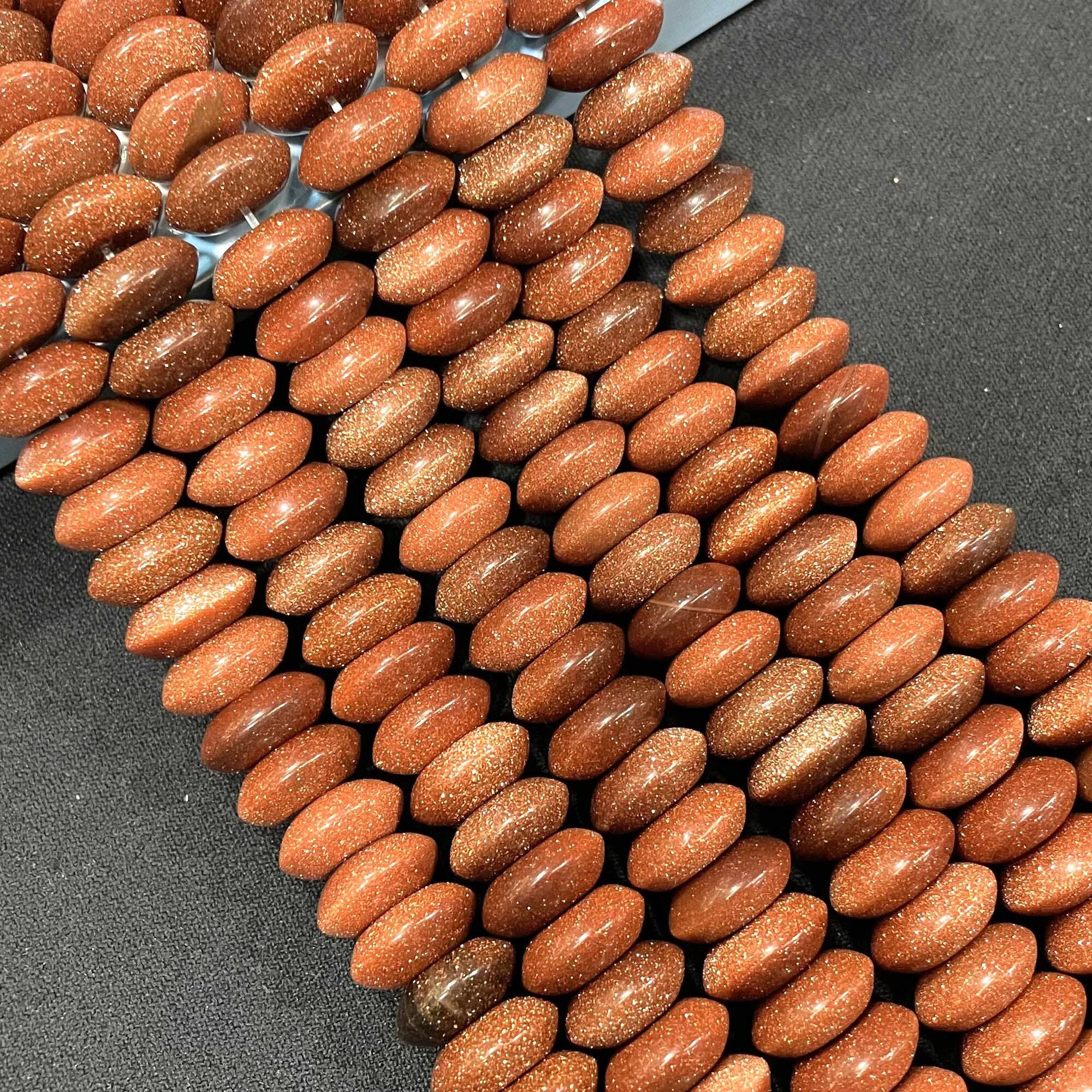 Круглые бусины из бирюзы и агата 6x12 мм SYSRXLR Оранжевый, Golden Sand Stone