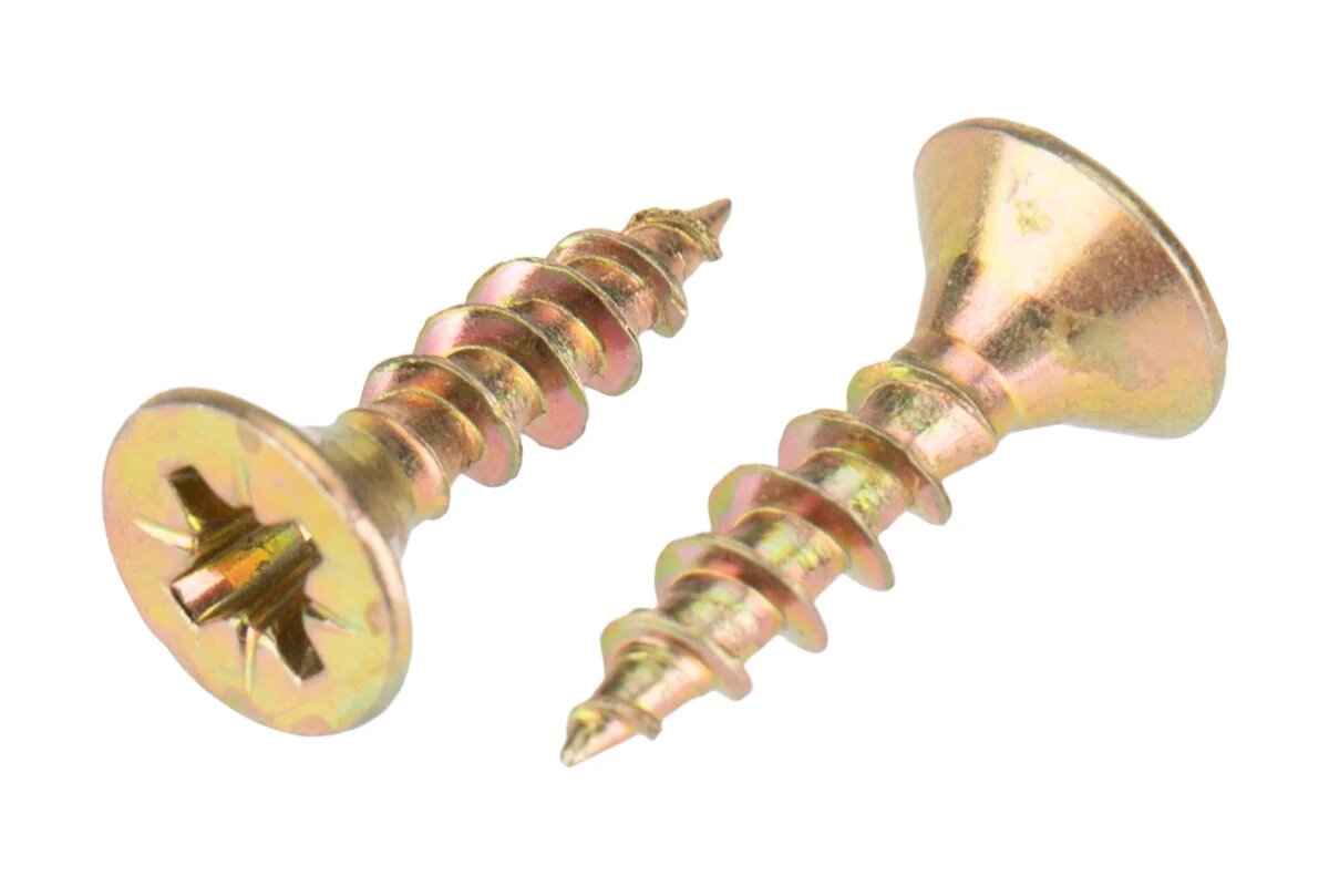 Саморез универсальный KRANZ 4х16, желтый цинк, короб (200 шт./уп.) {KR-01-3311-024}