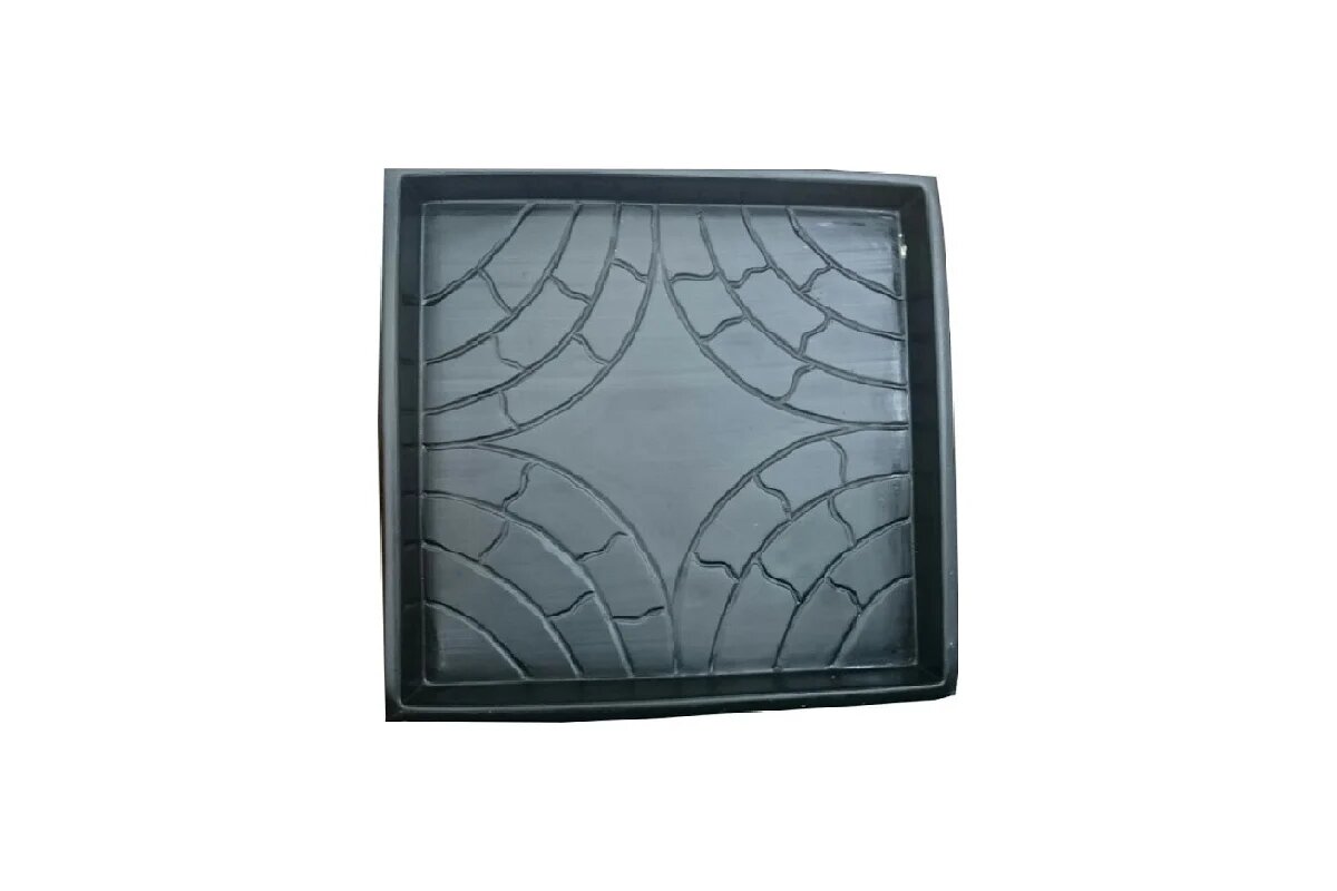Ресурс таллинская форма для тротуарной плитки 430×430×40 мм черная для наружного мощения