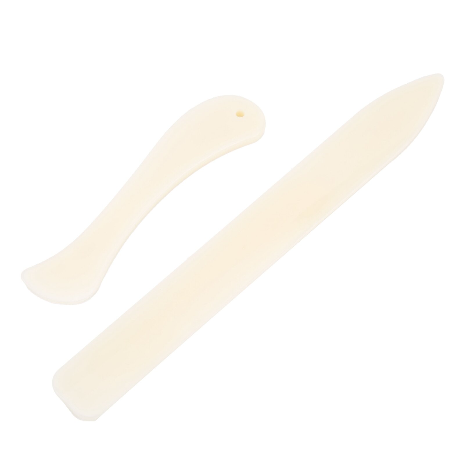 Инструменты для складывания бумаги, разметки и ручного творчества — костяной разгибатель для оригами, шитья, изготовления открыток, скраббукинга, 1 набор (длинный и короткий костяной разгибатель)