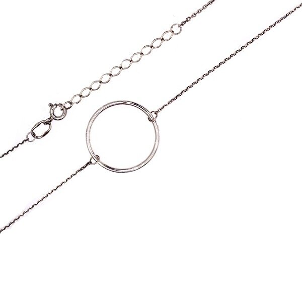 Колье, серебро, 925 проба, родирование