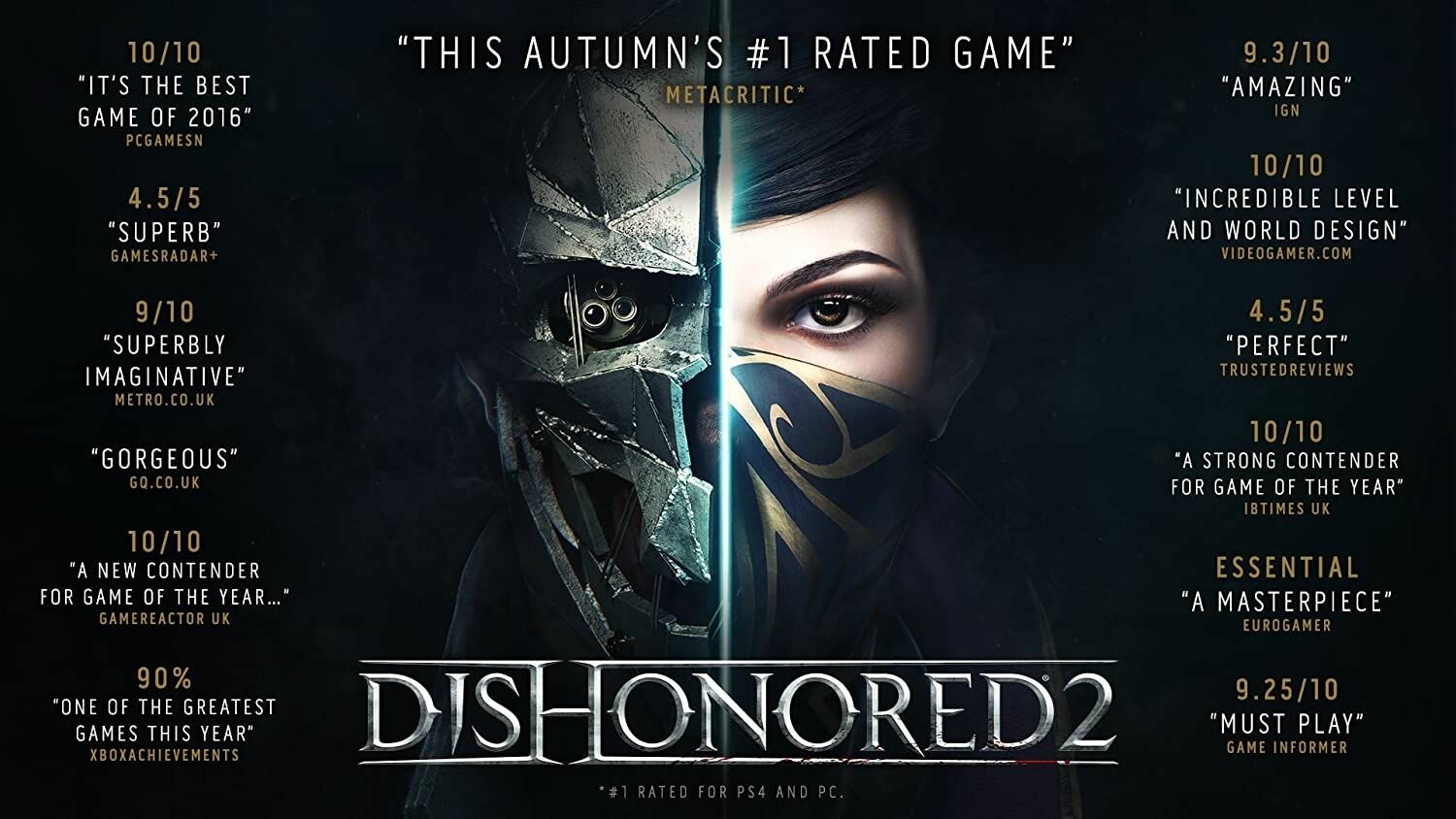 Dishonored II (2) , для Xbox One / Series ax , Blu-ray , Английская версия — фото 1