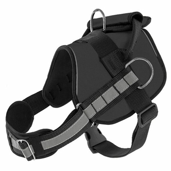 Шлейка Zoo-M тяговая "ZooM Combo" ХL для служебных собак, шея 50-85 см, грудь 90-120 см, черный