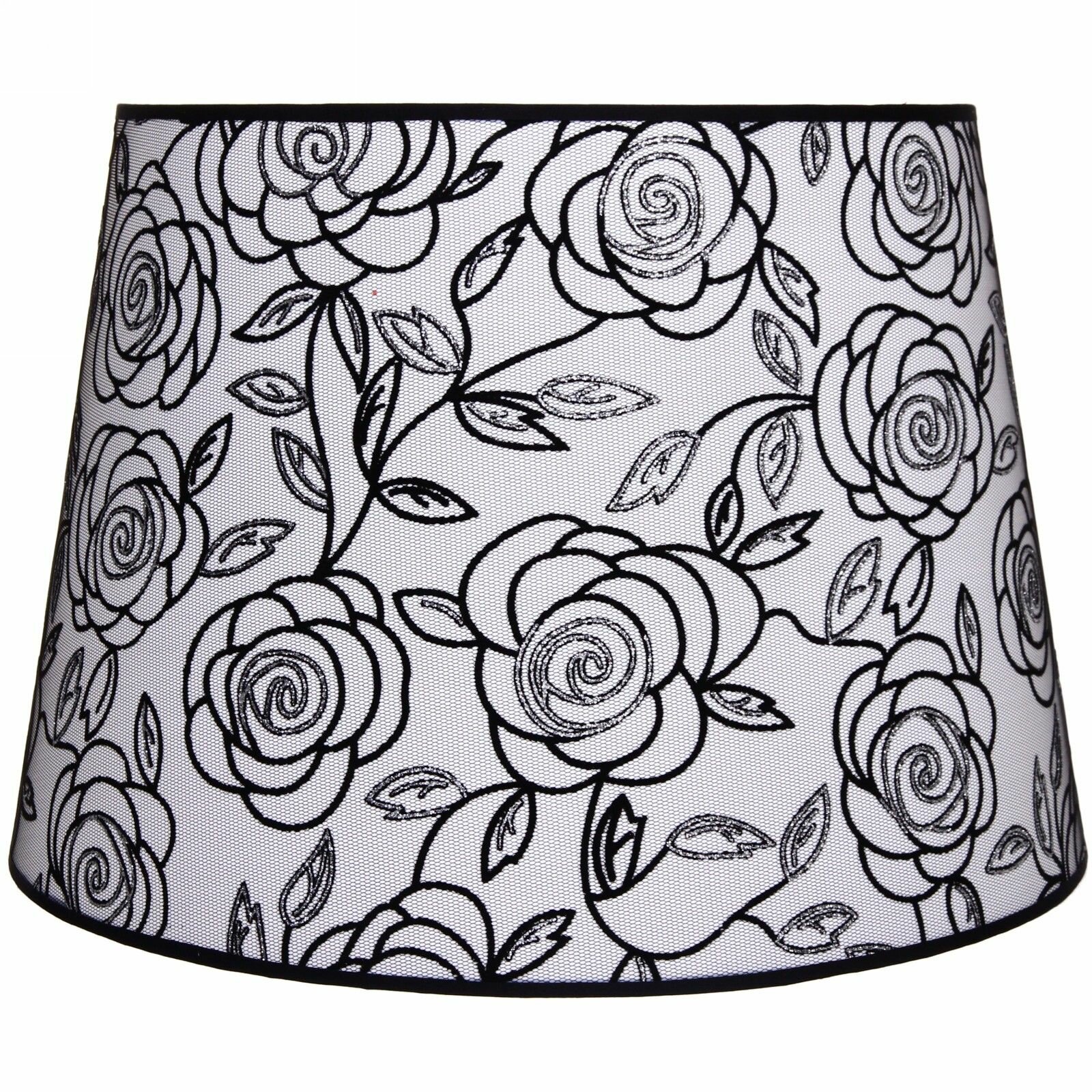 Абажур КНР комплектующее для настольного светильника, серый с рисунком (10-F682)