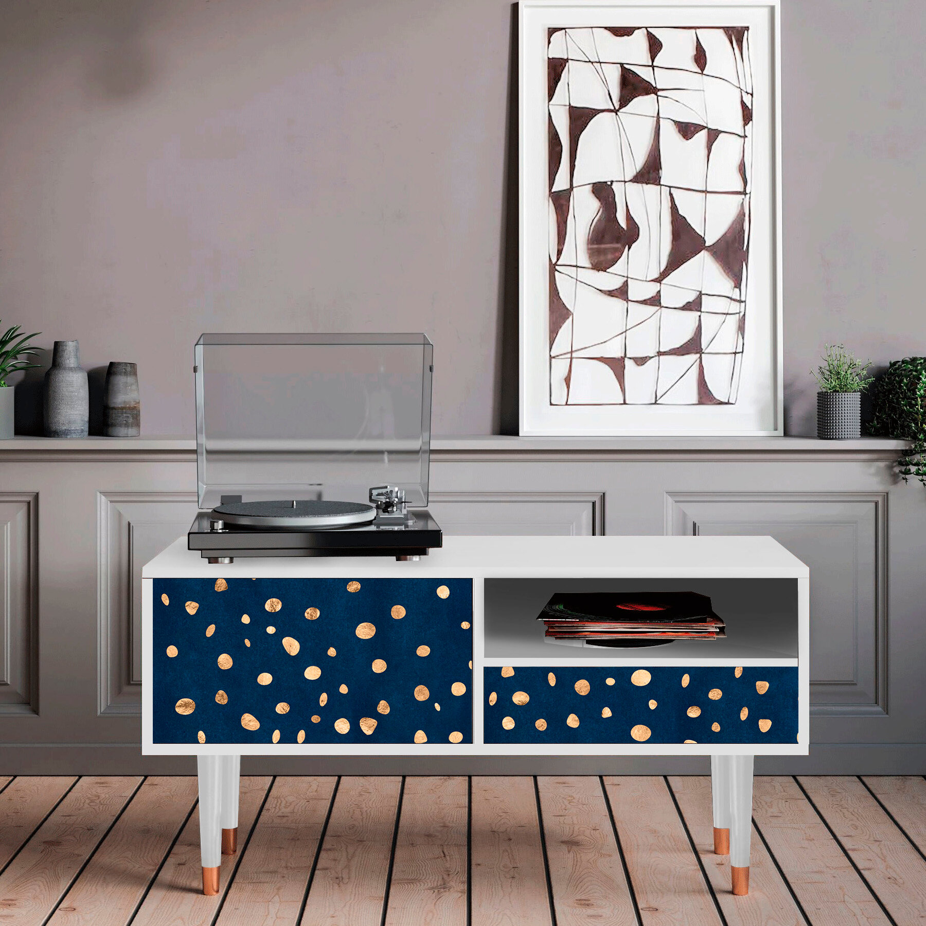 ТВ-Тумба - STORYZ - T3 Night Skies, Размер - 115 x 59 x 48 см, Цвет корпуса - , Белый