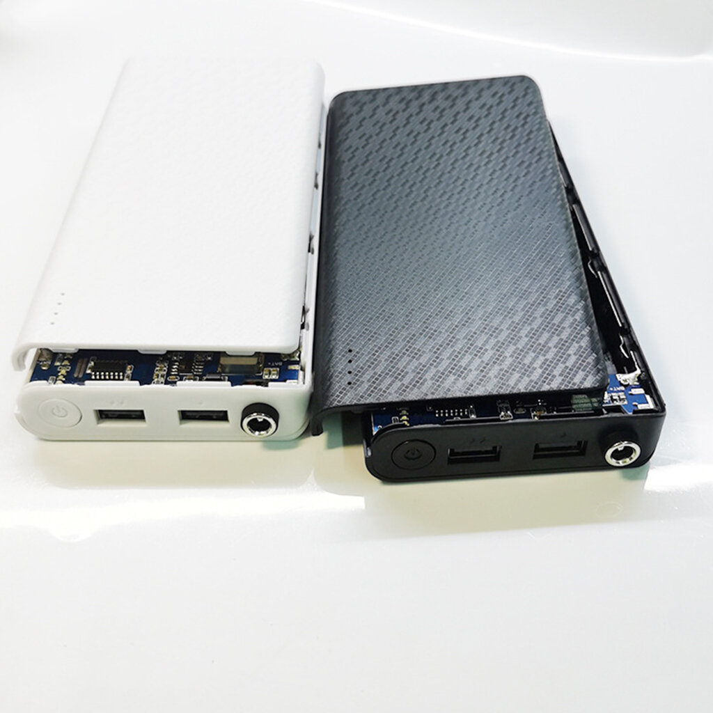 Блок питания 7x18650 с двумя USB, 9 В/12 В, Белый