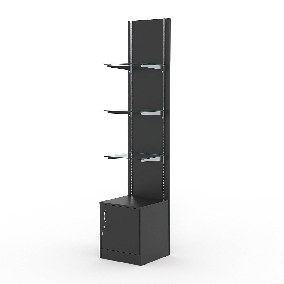 Стеллаж "астерия" №2, задняя стенка ДСП, Черный. Производитель товара - компания Westcom.