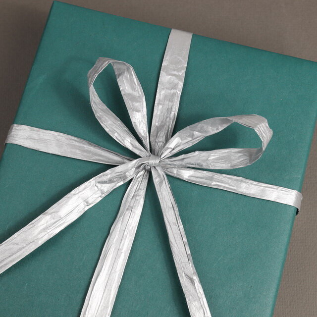 Декоративная лента Рафия Металлик 2500*4 см серебряная, Koopman, CAA728550-1