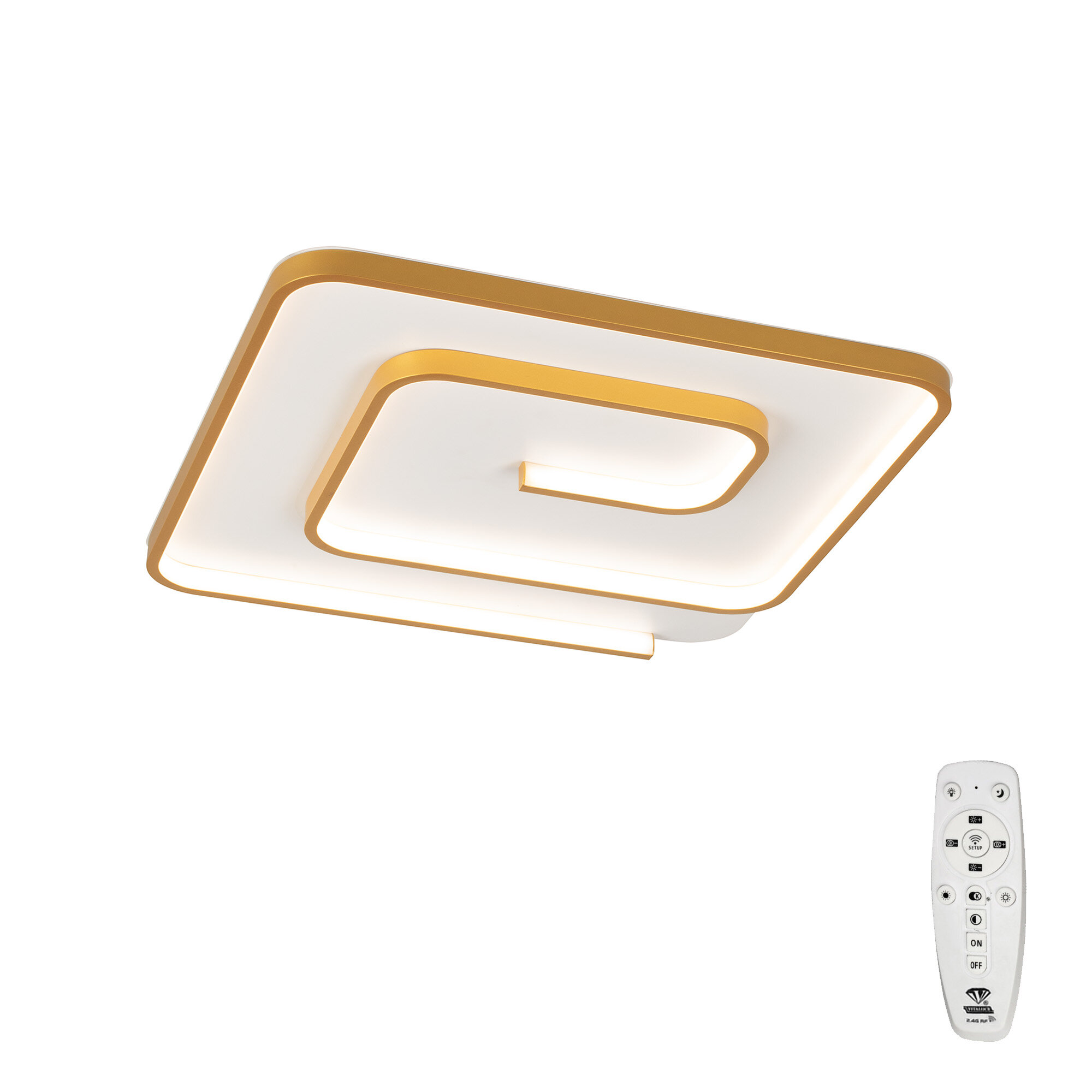 Люстра V2097DT-8/1PL, LED 64Вт, 3900-4200К, диммирование, пульт ДУ