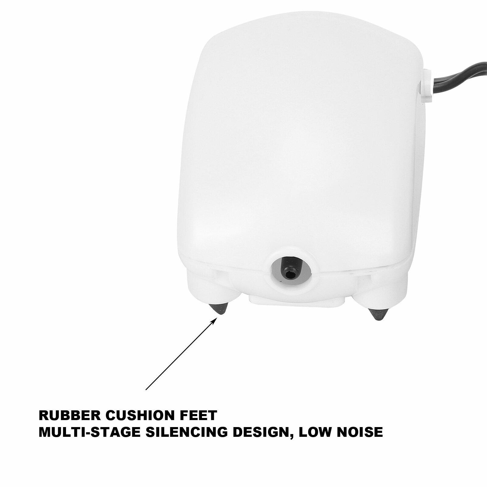 Кислородный насос с одним отверстием, перезаряжаемый бесшумный кислородный аэратор для маленького аквариума, вилка EU 220 В