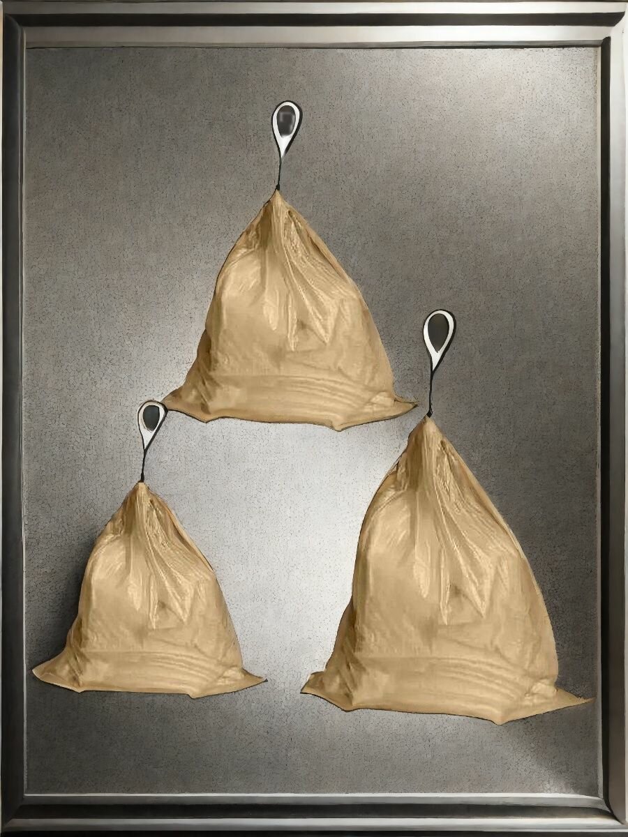 Мешки для мусора 35 л, бежевые,15мкм, 20 шт, 3 рул.