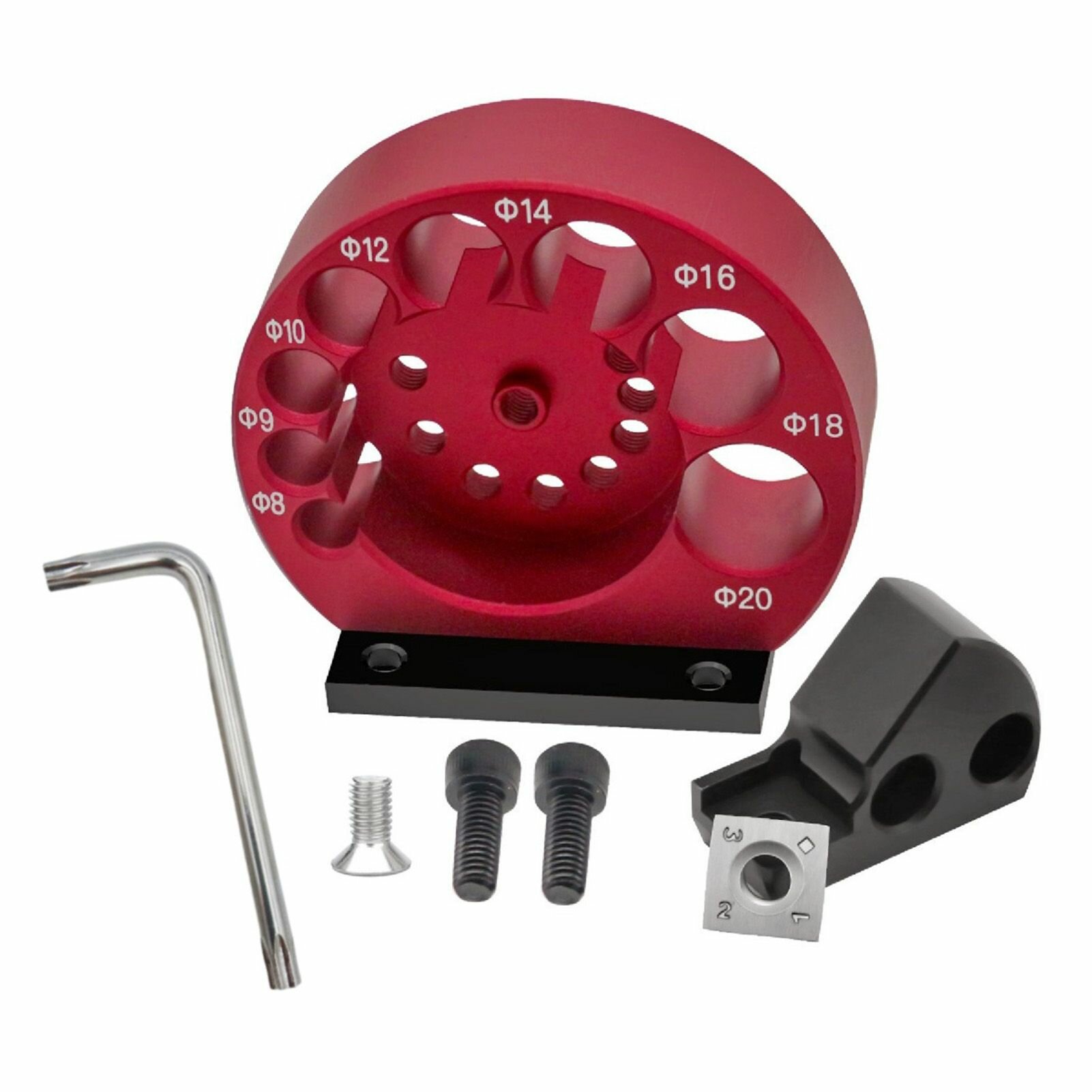 8-луночная электрическая дрель диаметром 8-20 мм, круглое устройство для автомобиля, регулируемая круглая деревянная палочка для автомобиля, деревянный шип