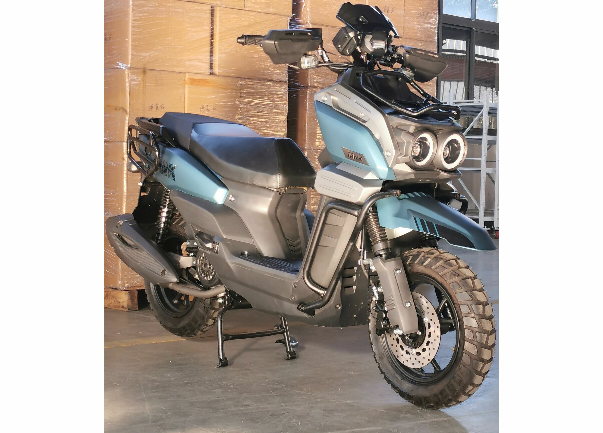 Скутер Racer RC150T-15A Tank_синий (с ПТС в заводской упаковке)