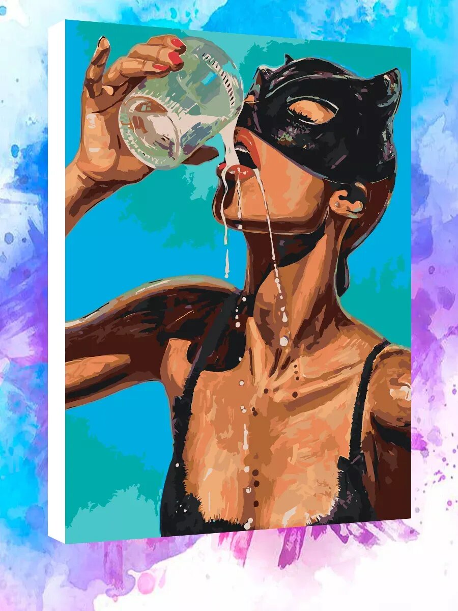 Картина по номерам Женщина Кошка Марвел Marvel DC